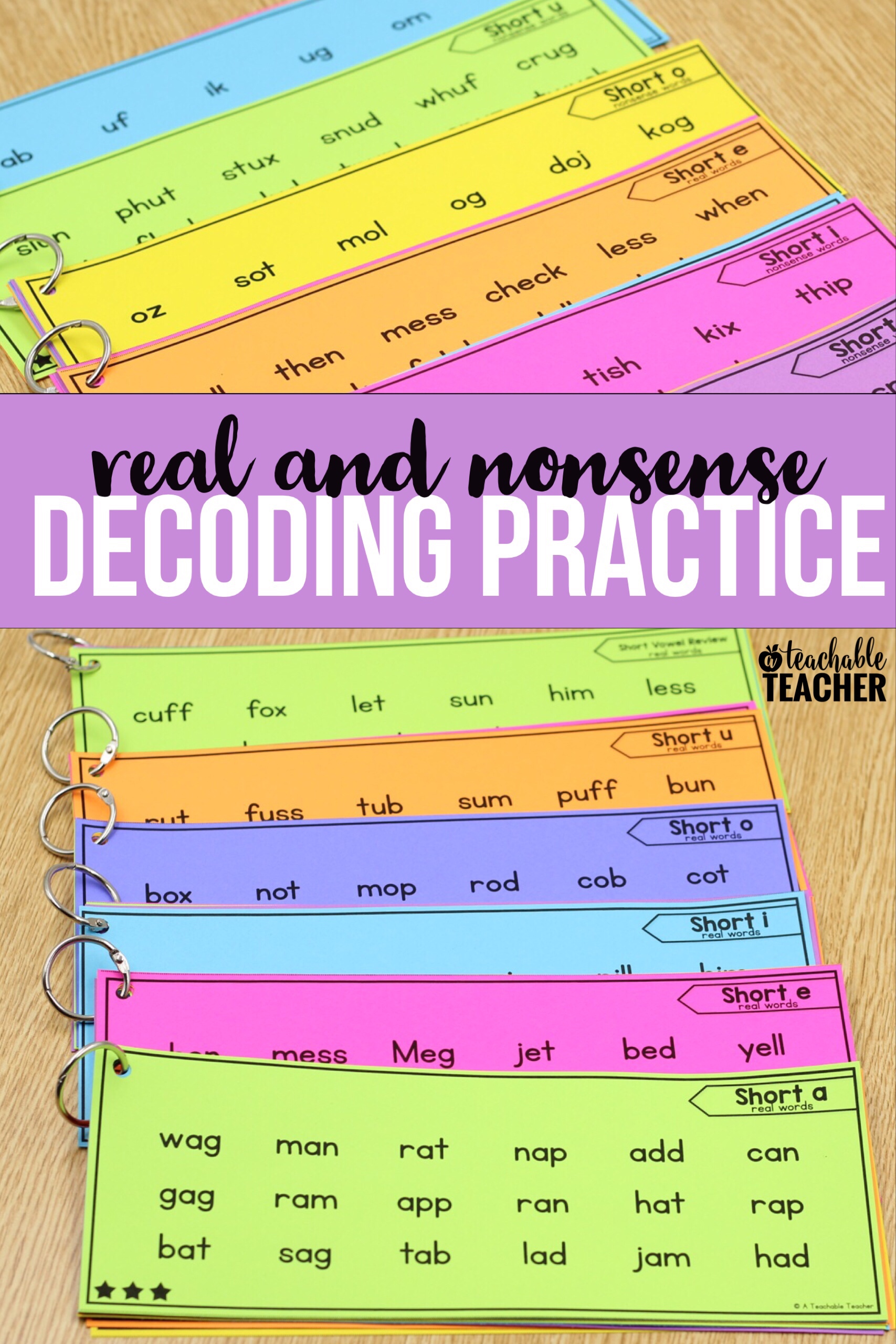Decoding Drills For Building Phonics Fluency A Teachable Teacher