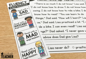 Teaching Reading with Expression: Free Fluency Bookmarks