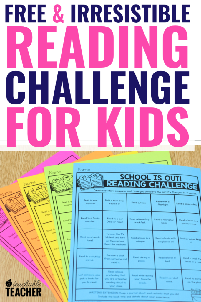Free Reading Challenge For Kids At Home A Teachable Teacher Free Reading Challenge For Kids At Home A Teachable Teacher