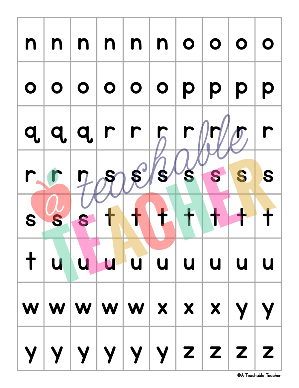 Letter Stickers for Building Blocks - A Teachable Teacher