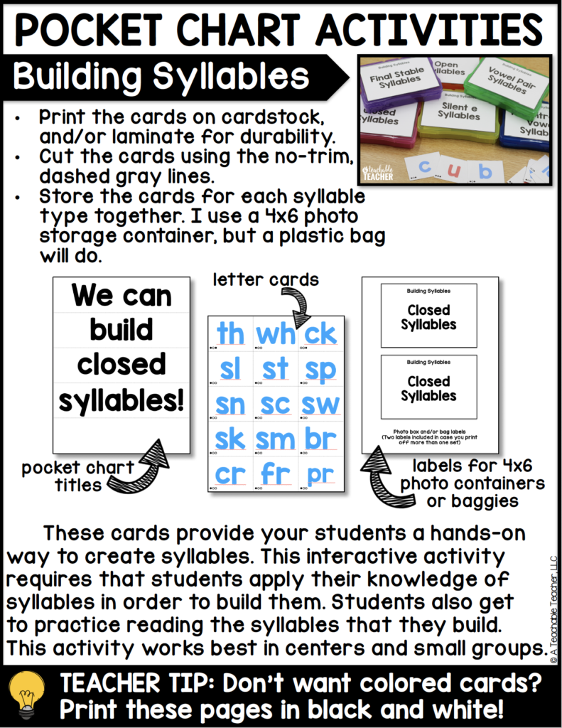 Multisyllabic Words Decoding With Syllable Types A Teachable Teacher