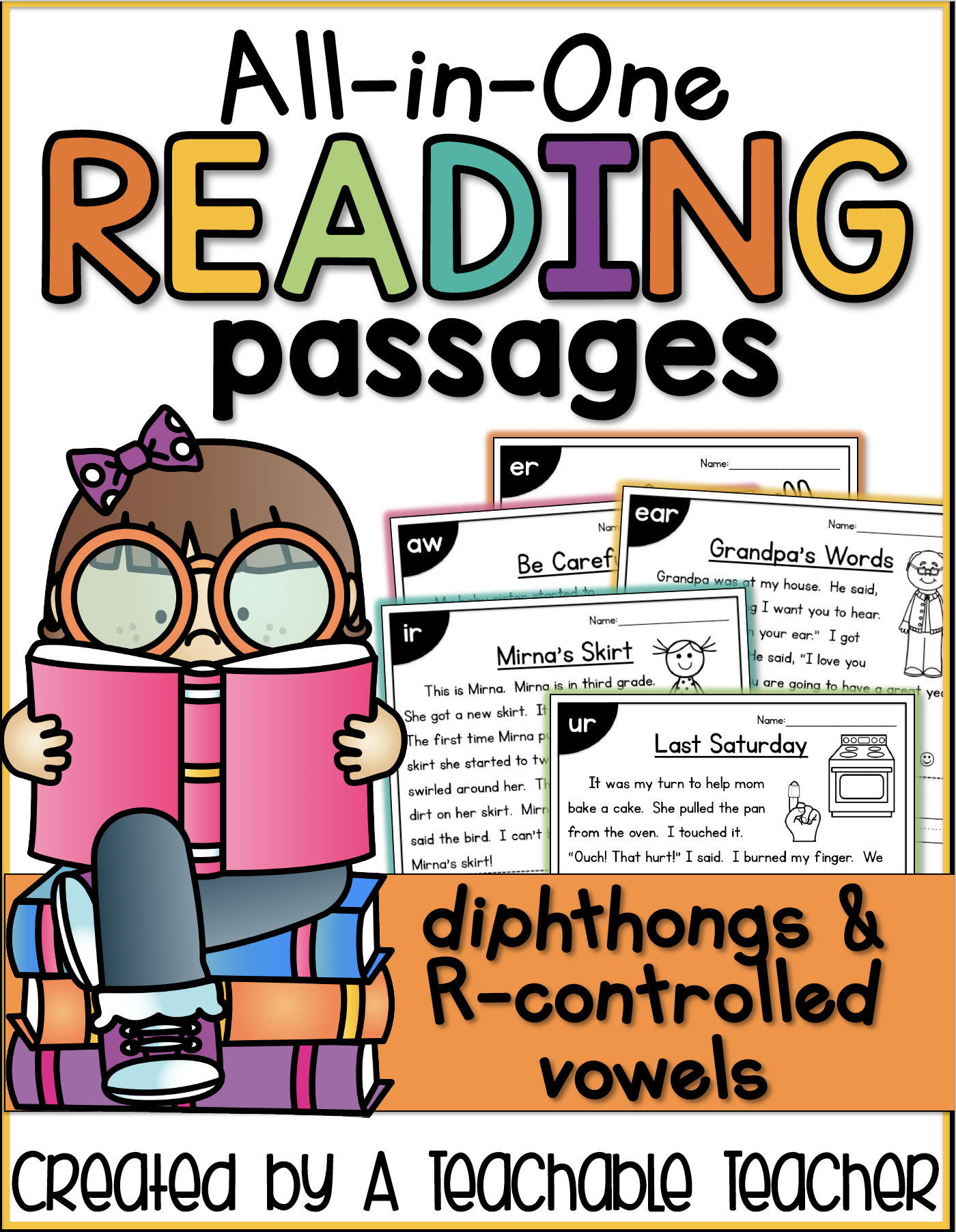 Diphthong and R-Controlled All-in-One Reading Passages