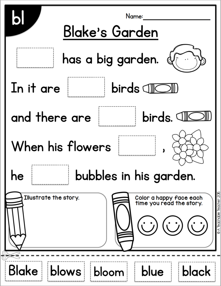 Interactive Reading Passages - Blends and Digraphs - A Teachable Teacher