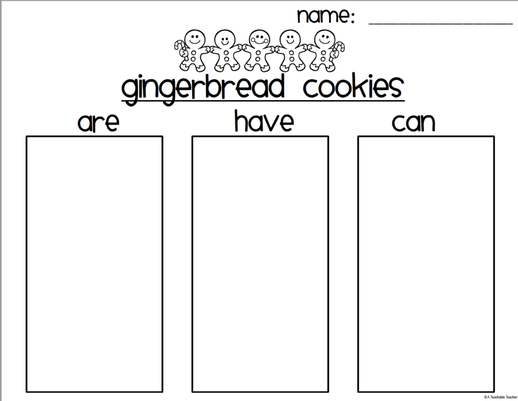 10 Gingerbread Man Writing Activities - A Teachable Teacher