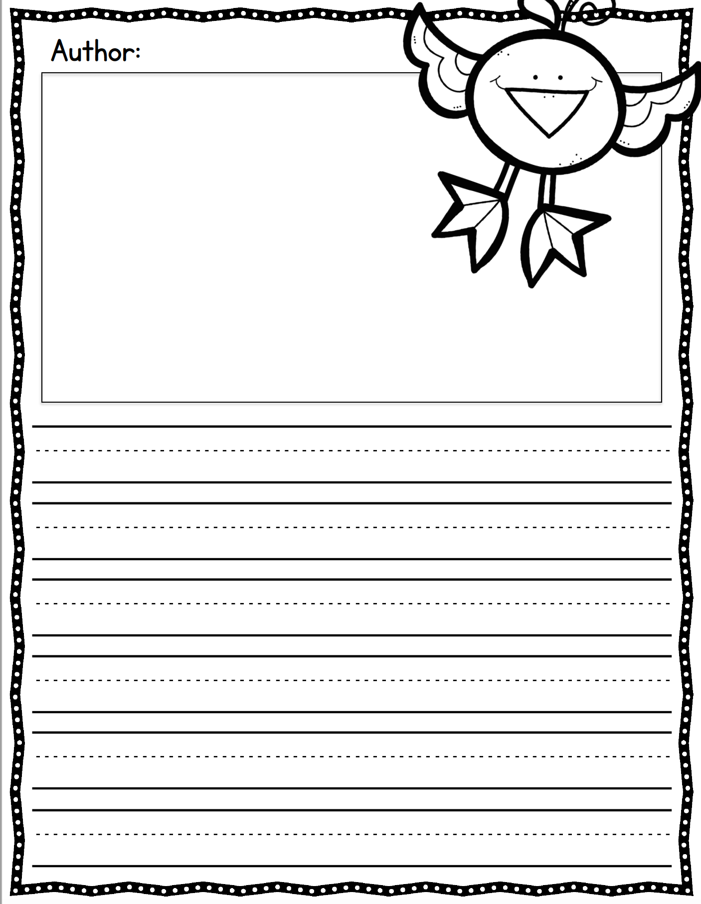 Spring Theme Writing Paper - A Teachable Teacher