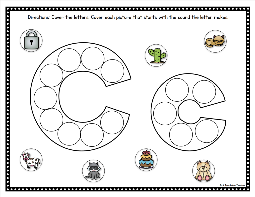 Fine Motor Alphabet Practice - Tweezer Edition - A Teachable Teacher
