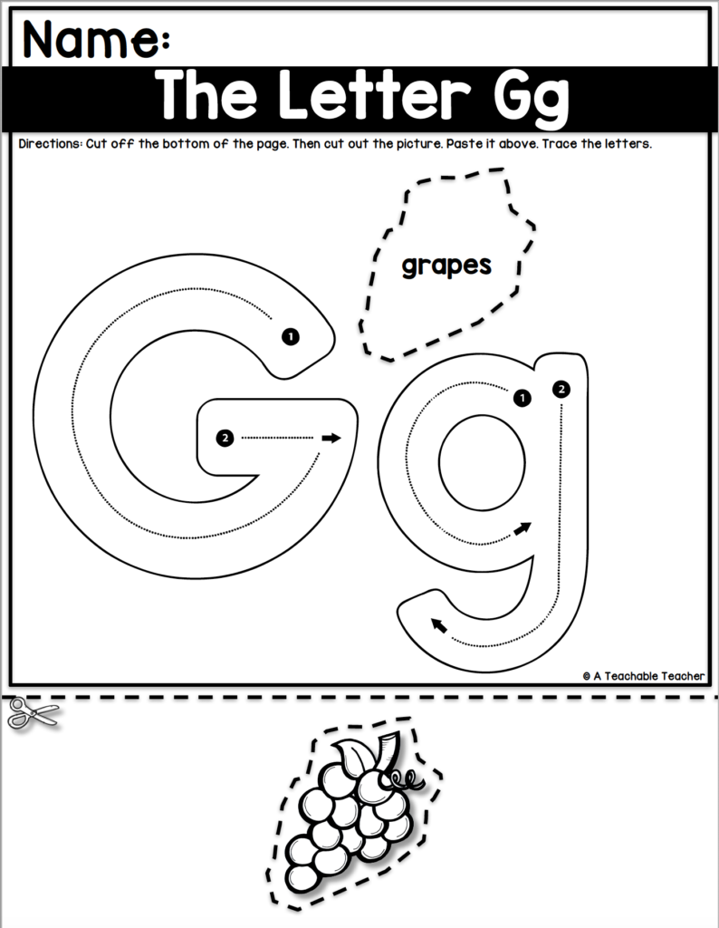 Fine Motor Alphabet Practice - Cutting Edition - A Teachable Teacher