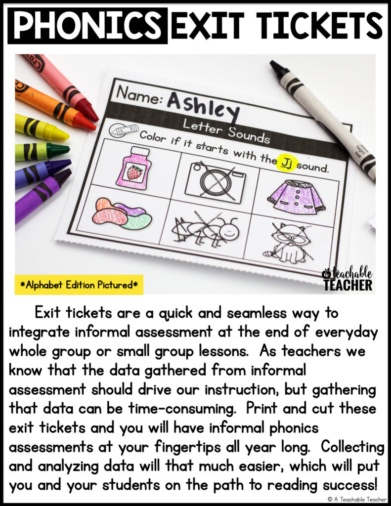 Phonics Exit Tickets - The Diphthongs and R-Controlled Vowels Edition ...