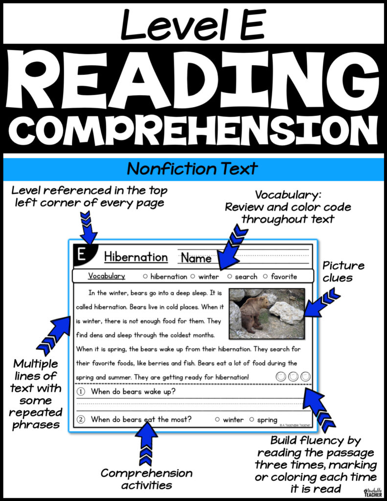 Level E Reading Comprehension Passages And Questions Set Two A Level E Reading Comprehension Passages And Questions Set Two A