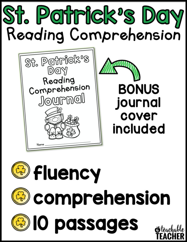 St. Patrick's Day Reading Comprehension - A Teachable Teacher