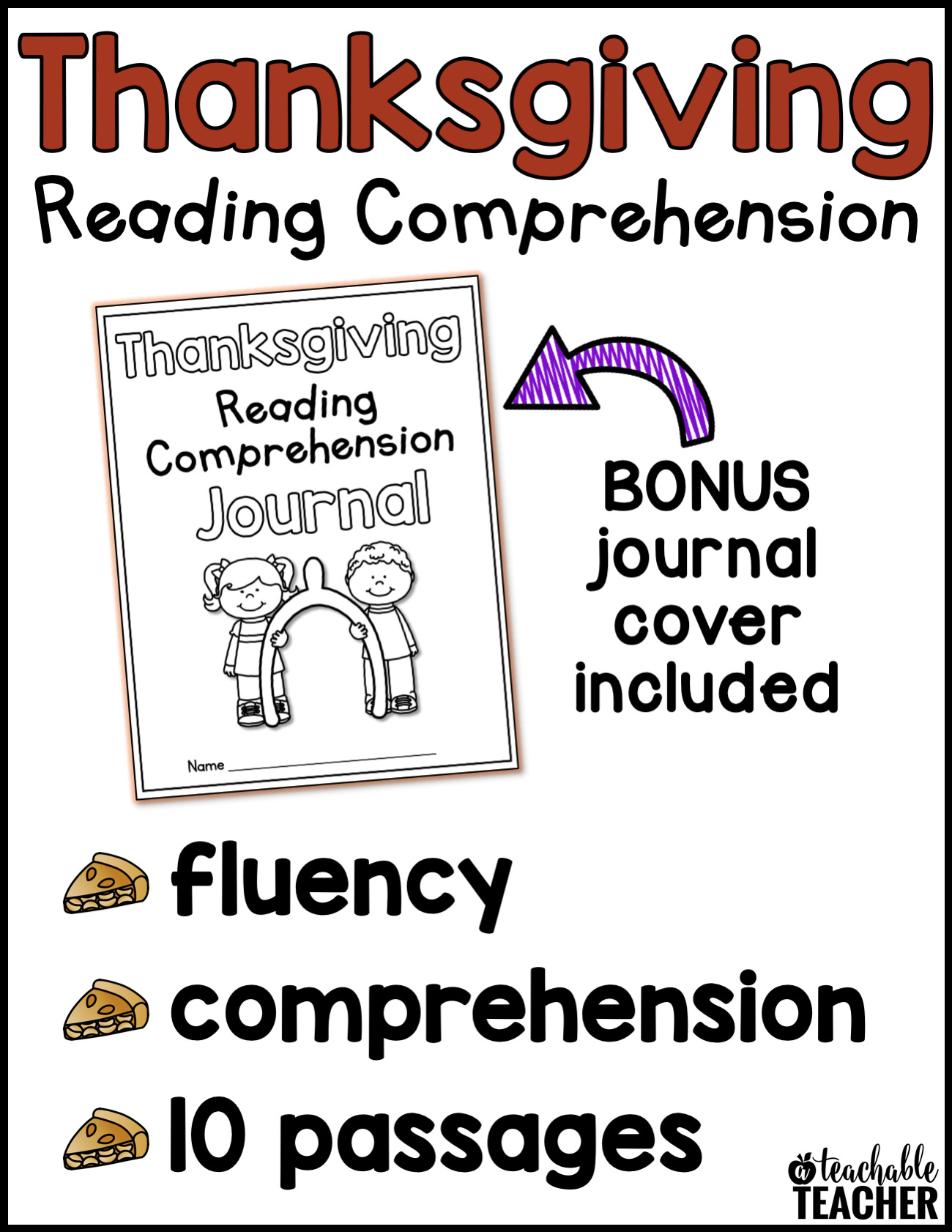 Thanksgiving Reading Comprehension A Teachable Teacher