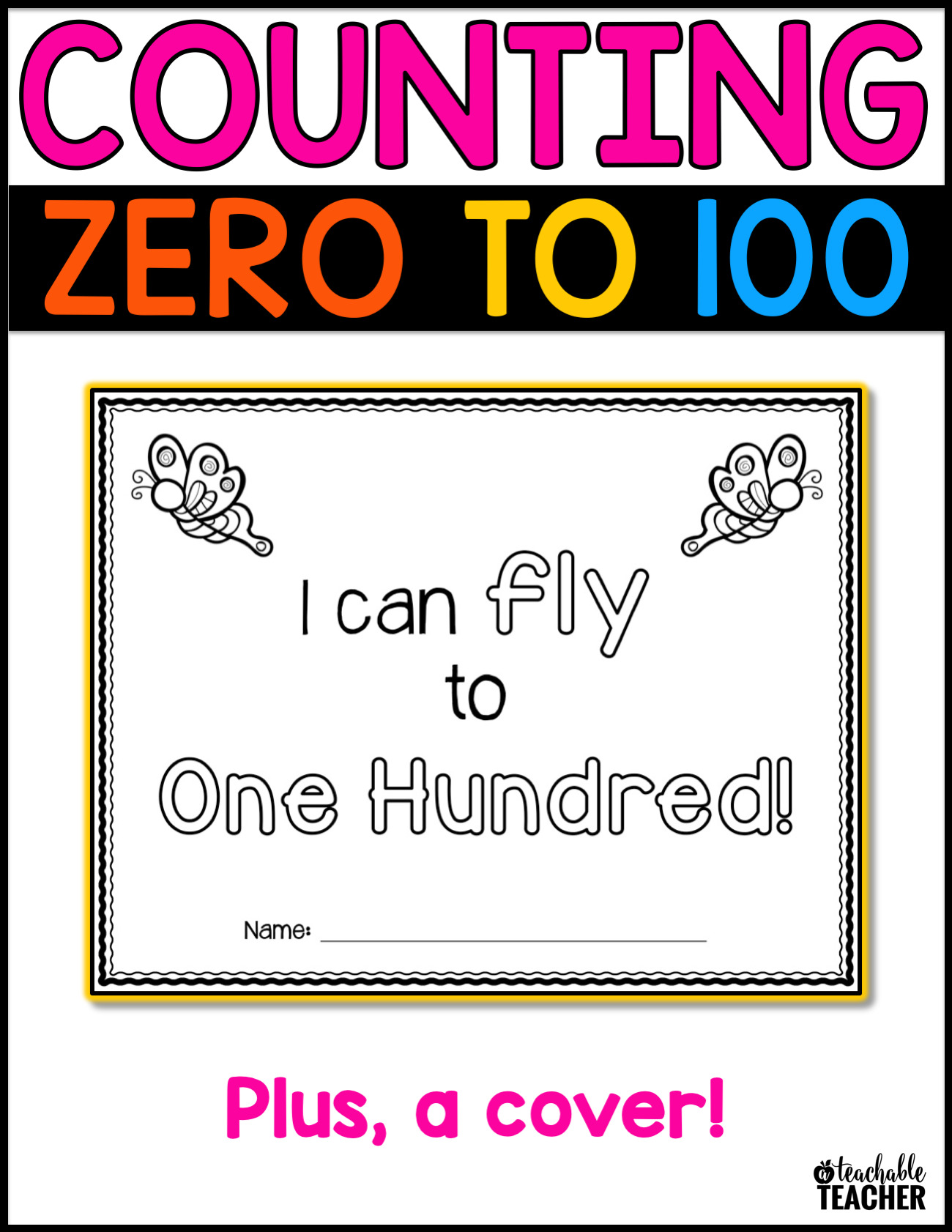 Counting Zero to 100 Printable Booklet - A Teachable Teacher