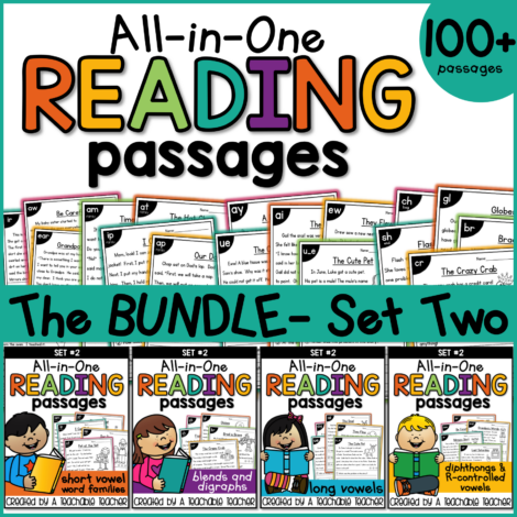All-in-One Reading Passages Bundle Set #2 - A Teachable Teacher