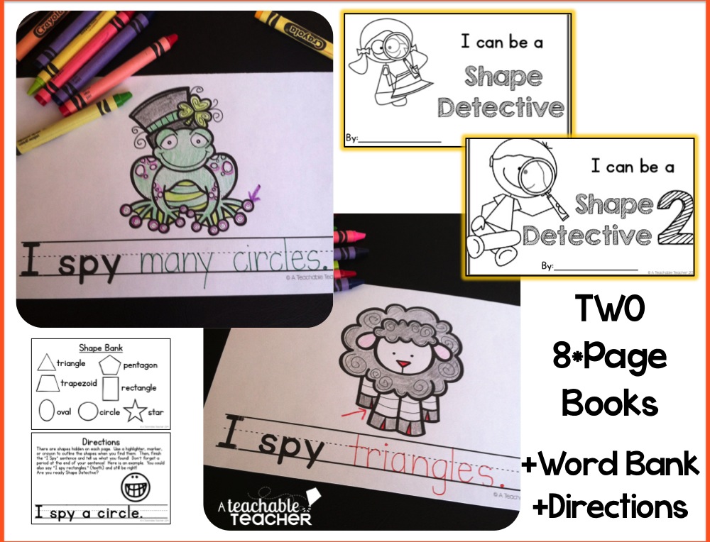 Shapes and Solids - I Spy Books - A Teachable Teacher