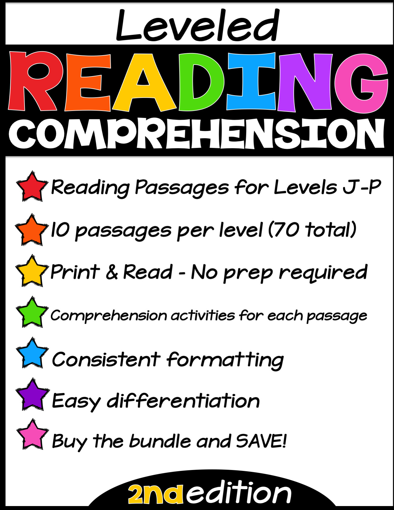Leveled Reading Passages J P BUNDLE A Teachable Teacher Leveled Reading Passages J P BUNDLE A Teachable Teacher