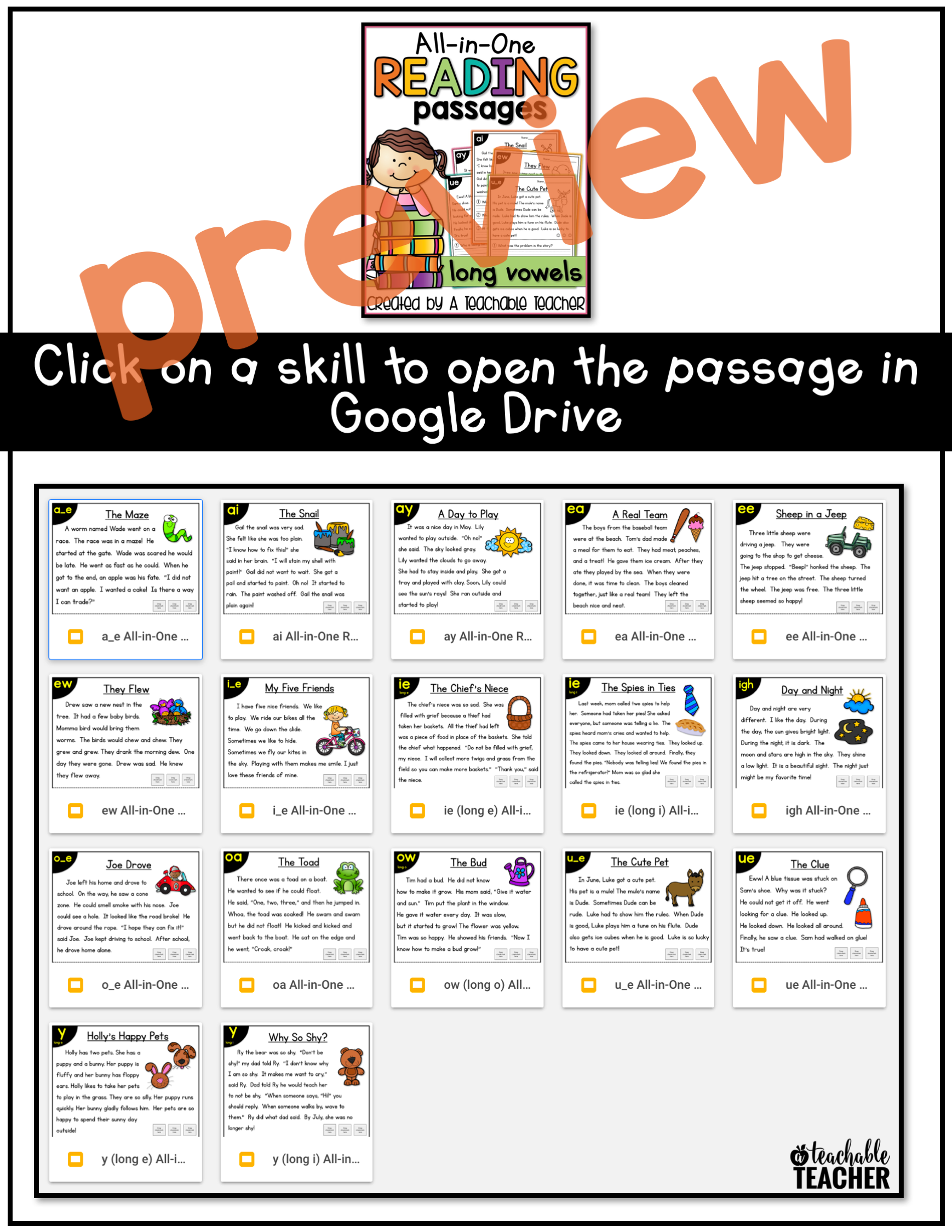 All-in-One Reading Passages BUNDLE - A Teachable Teacher