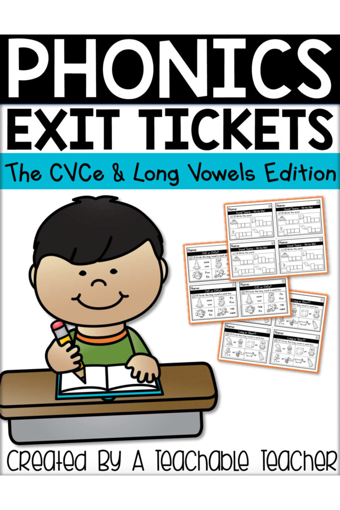 Phonics Exit Tickets Archives - A Teachable Teacher