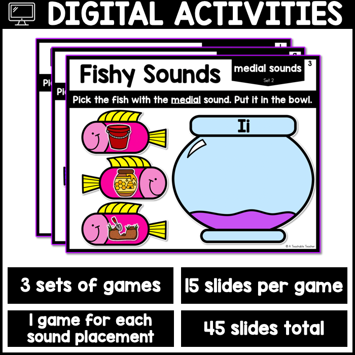 Sound Isolation Boom Cards Fishy Sounds Beginning Medial Ending Sound Isolation Boom Cards Fishy Sounds Beginning Medial Ending