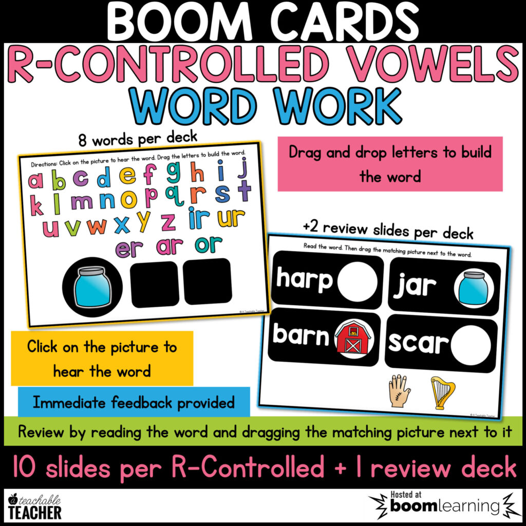 R-Controlled Vowels Boom Cards™ MEGA BUNDLE - A Teachable Teacher