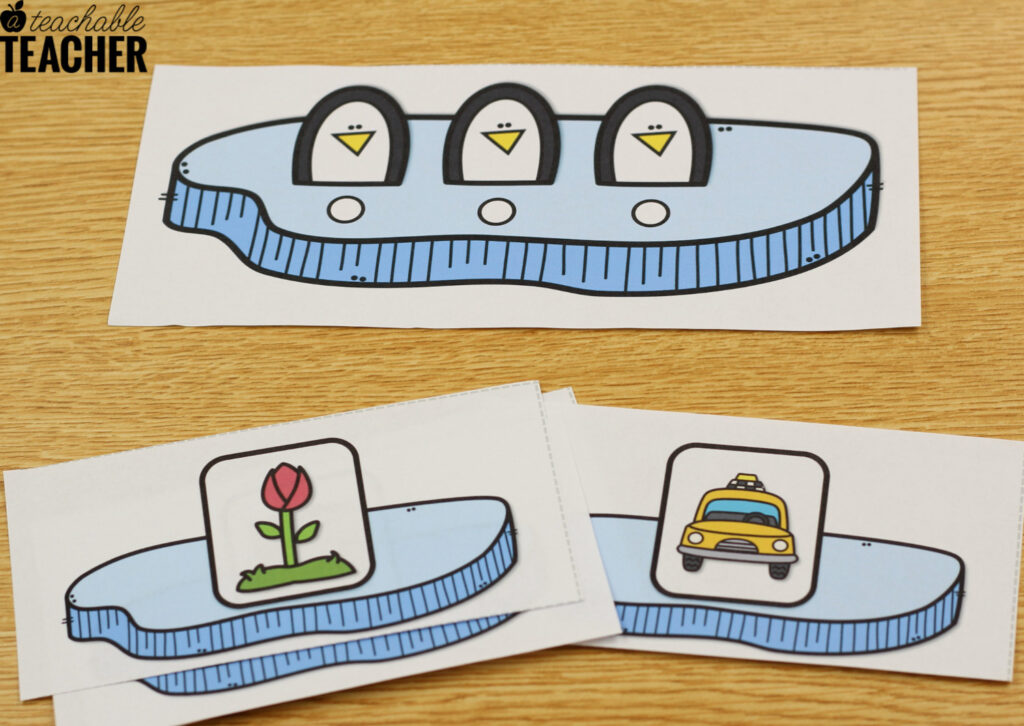 Winter Phonemic Awareness Activities: Segmenting & Blending Sounds - A ...