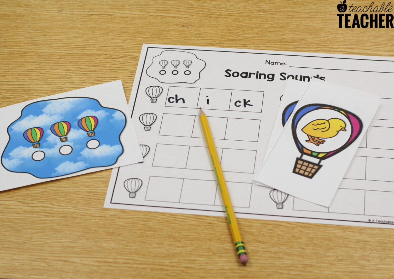 Soaring Sounds Phonemic Awareness Activities: Segmenting & Blending ...