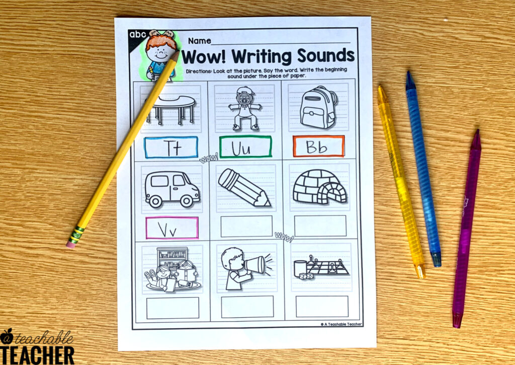 Back to School Phonics Worksheets & Activities Bundle - A Teachable Teacher