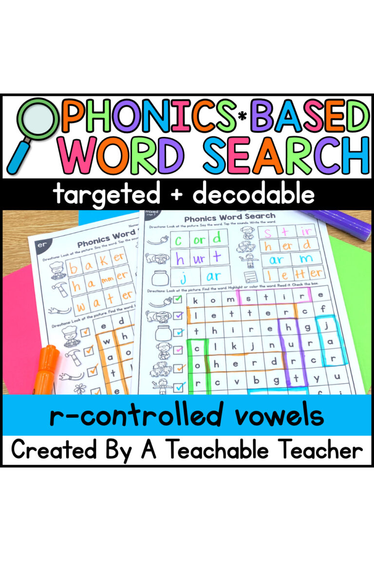 No Prep Phonics Worksheets Archives - Page 2 of 5 - A Teachable Teacher