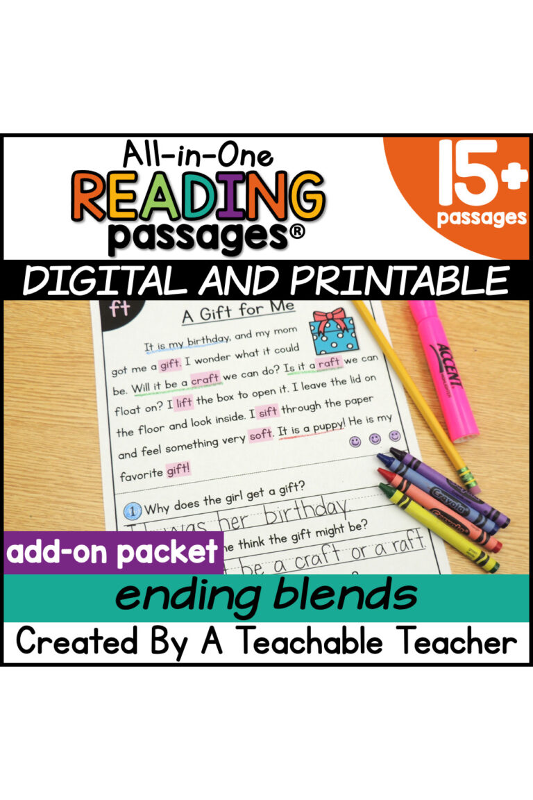 Phonics Based Reading Passages Archives - Page 4 of 5 - A Teachable Teacher