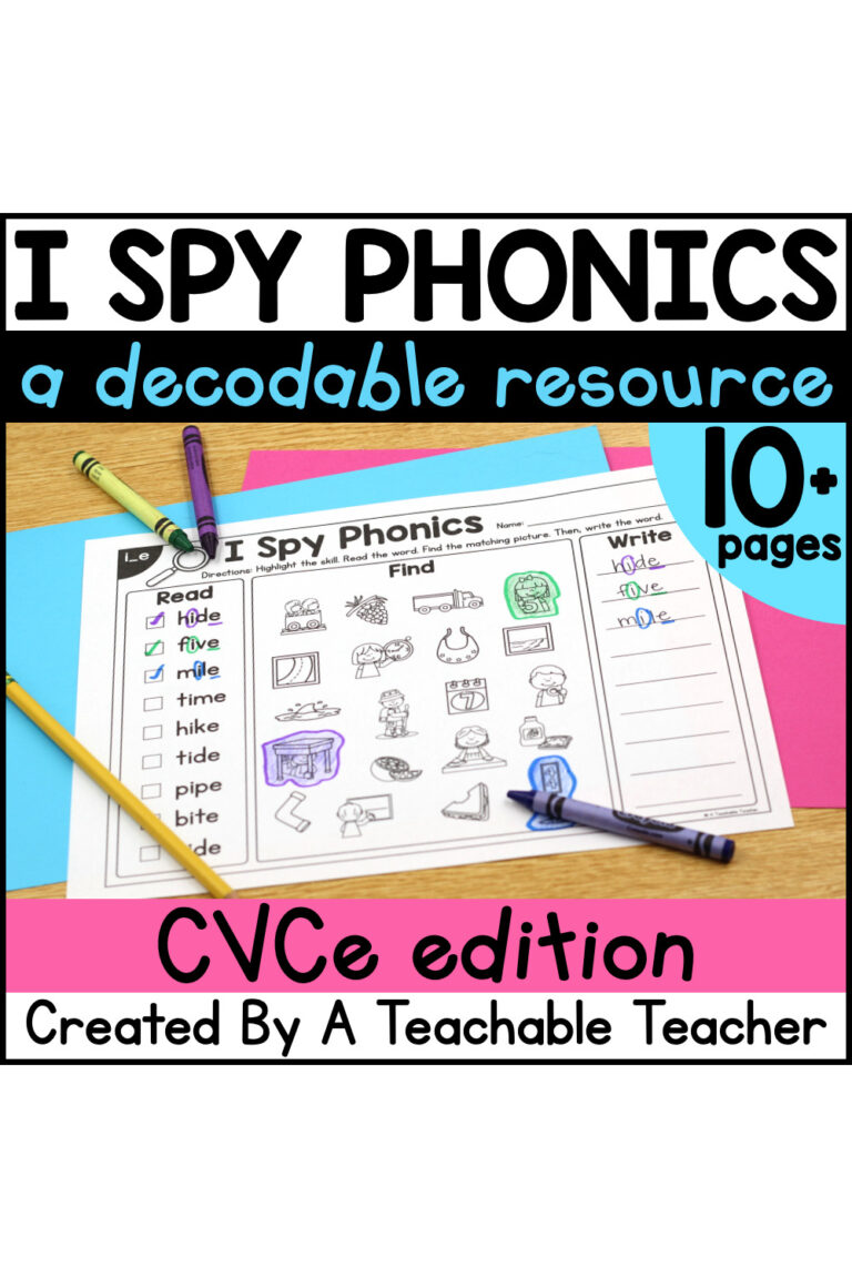 No Prep Phonics Worksheets Archives - Page 4 of 5 - A Teachable Teacher