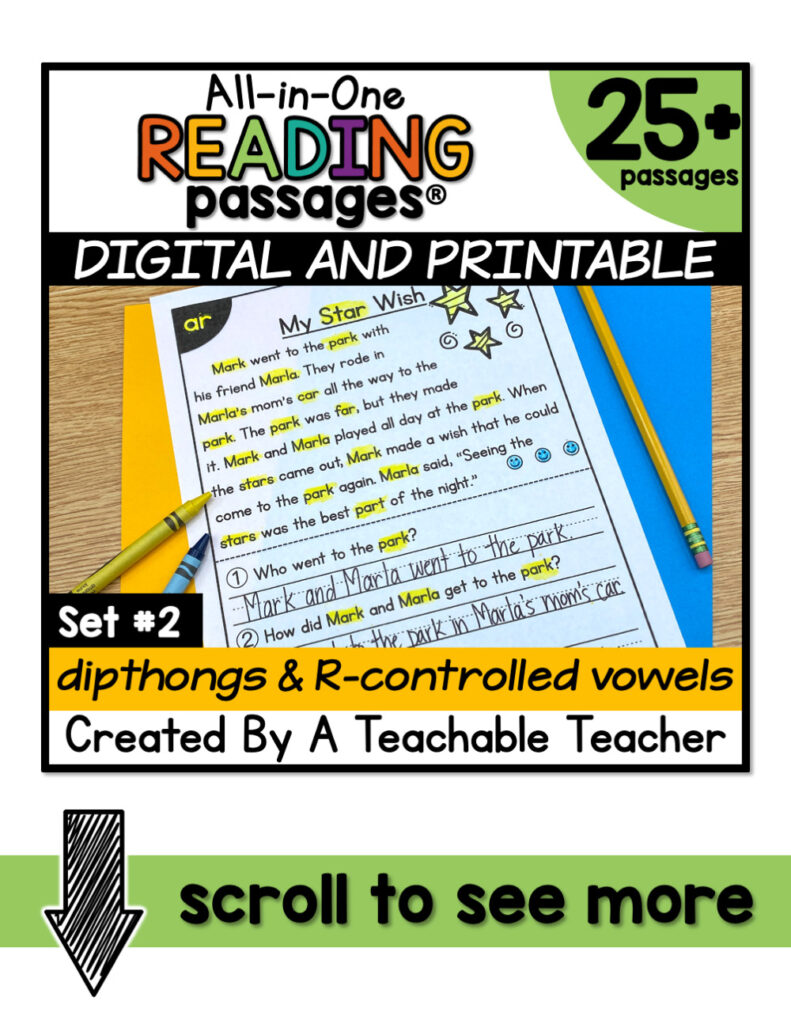 Diphthong & R-Controlled All-in-One Reading Passages 2nd Ed.