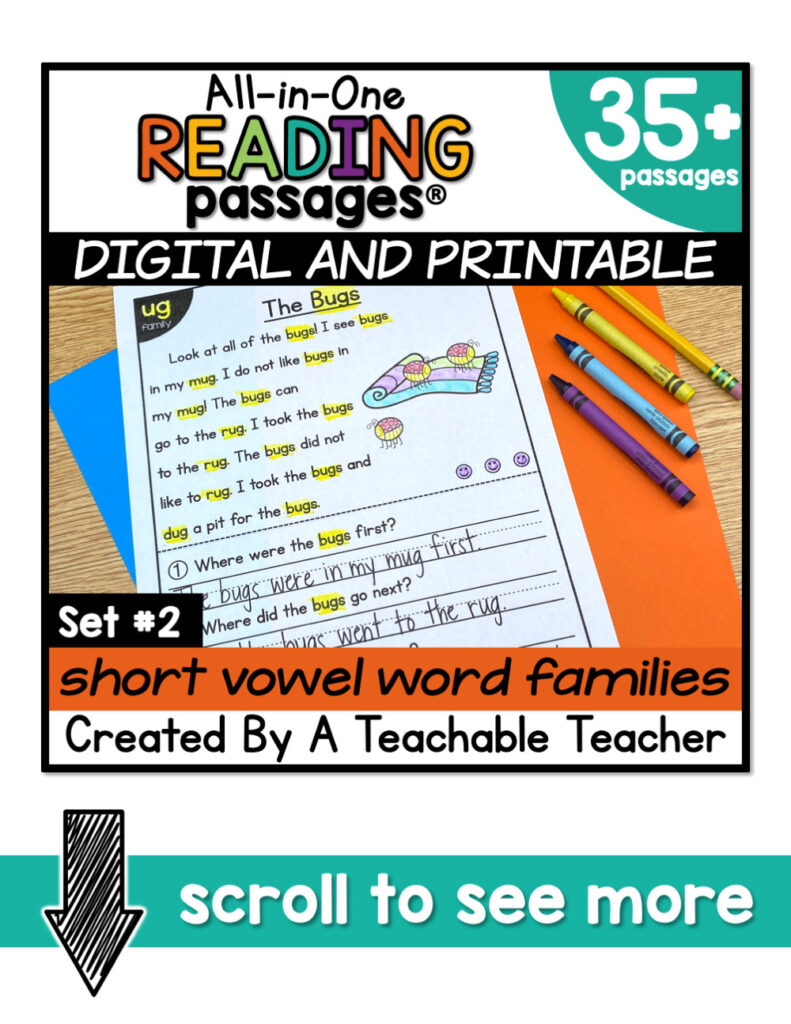 Short Vowel Word Families 2nd Edition | CVC Words | Phonics