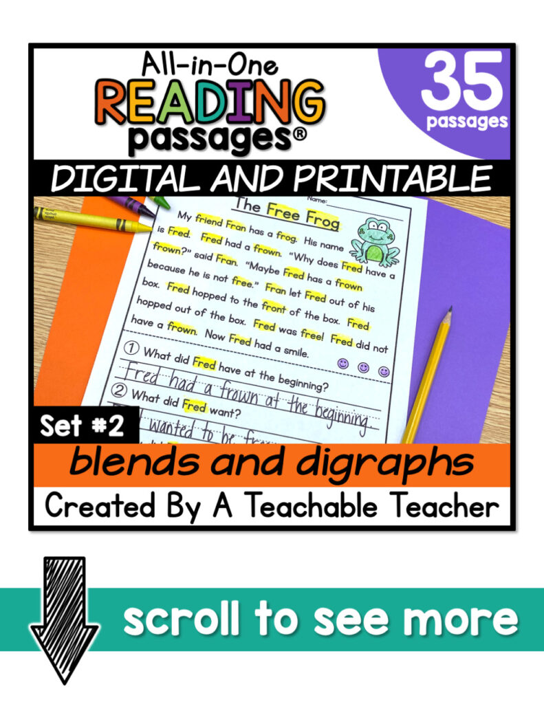 All-in-One Reading Passages – Blends and Digraphs 2nd Ed.