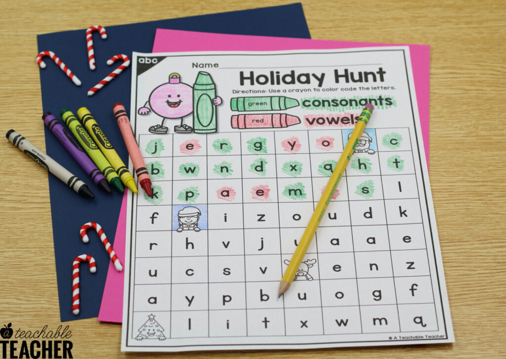 Christmas Letter Sounds Activities- NO PREP Phonics Worksheets - A ...